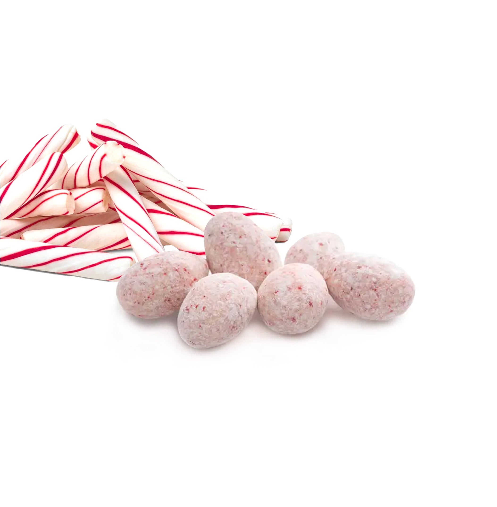Dark Chocolate Candy Cane Almonds | Castle Hill Chocolate